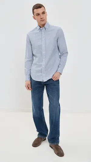 Gitman Bros Striped Linen Shirt