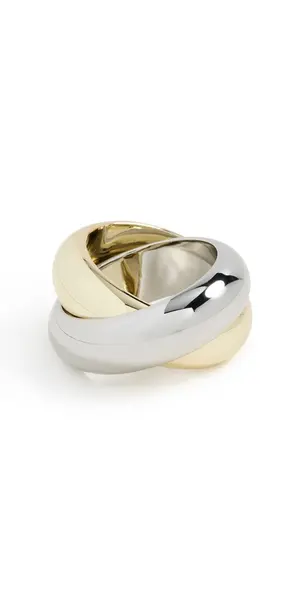 Shashi SHASHI Ross Ring Gold/silver