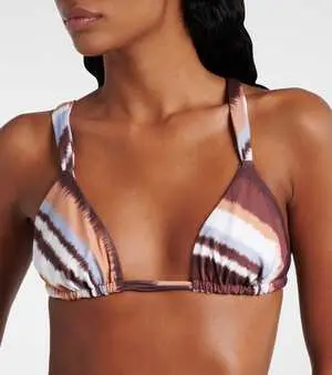Faithfull The Brand Mary Striped Bikini Top