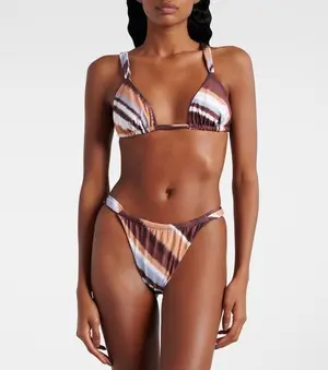 Faithfull The Brand Mary Striped Bikini Top