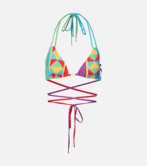 Loewe Printed Bikini Top - Multicoloured