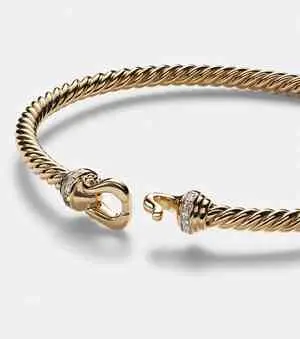 David Yurman Buckle Cablespira® Bangle With Diamonds