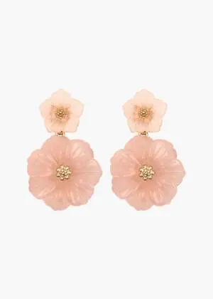 JENNIFER BEHR Corinne Earrings - Rose Quartz