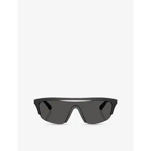 Burberry Rectangle-frame Injected Sunglasses - Black