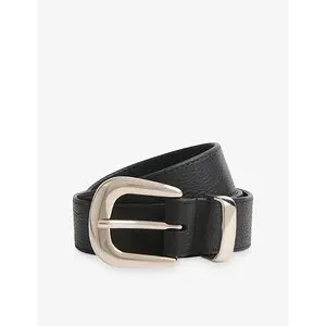 Whistles Western Grained Leather Belt - Black