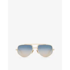 Dita Pilot-frame Sunglasses - White