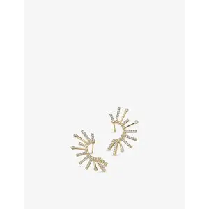 Astley Clarke Nova Twist Diamond Stud Earrings - Gold