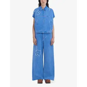 Marni Cropped Cotton Denim Shirt