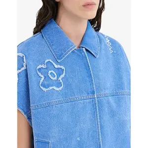 Marni Cropped Cotton Denim Shirt
