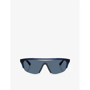 Burberry Be4460u Rectangle-frame Sunglasses - Blue