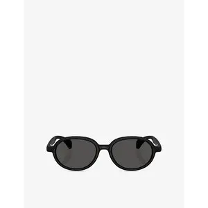 Moncler Me8006 Oval-frame Sunglasses - Black