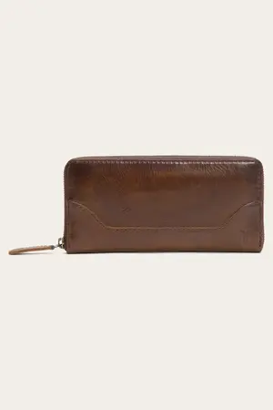 Frye Melissa Zip Wallet - Brown