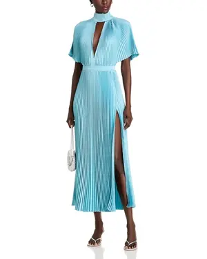 L'IDEE Anais Pleated Maxi Dress