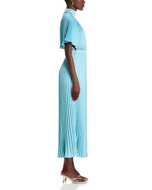 L'IDEE Anais Pleated Maxi Dress