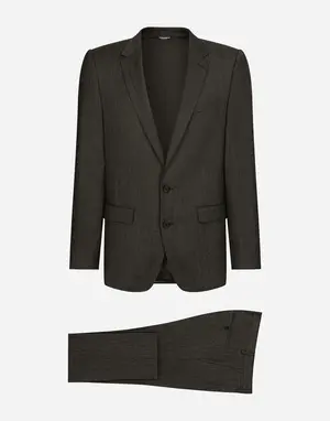 Dolce & Gabbana Single-breasted Pinstripe Wool Martini-fit Suit - Multicolor