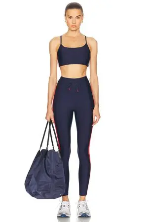 The Upside Oxford Hutton Scoop Neck Sports Bra - Navy