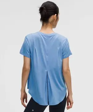 Lululemon Lightweight Split-back Training T-shirt - Pool Party