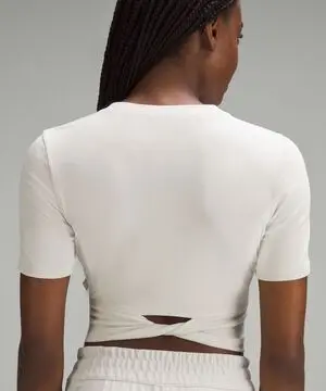 Lululemon Twist-back Ribbed Short-sleeve Shirt
