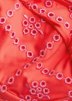 DAMSON MADDER Uma Embroidered Bikini Top