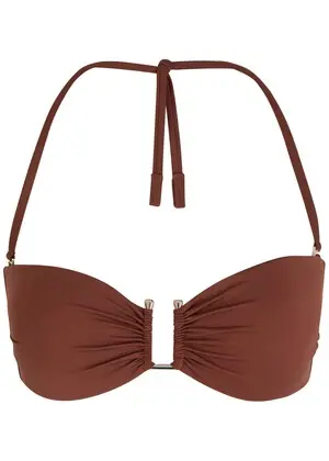 Max Mara Amelia Strapless Bikini Top - Brown