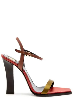 Saint Laurent Lydia 110 Satin Sandals