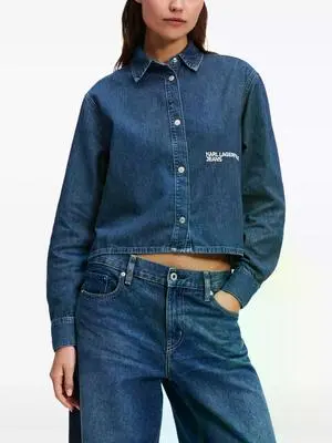 Karl Lagerfeld Boxy Denim Blouse