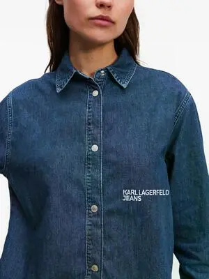 Karl Lagerfeld Boxy Denim Blouse