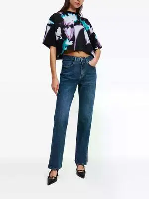 Karl Lagerfeld High-rise Straight Jeans - Blue