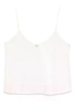 FORTE_FORTE Crystal-embellished Silk Camisole - Neutrals