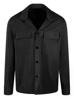 LOW BRAND Wool Shirt - Black