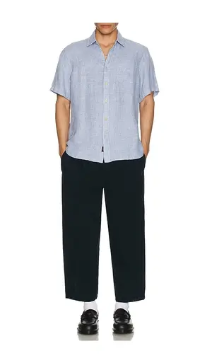 Faherty Brand Short Sleeve Palma Linen Shirt In . Also