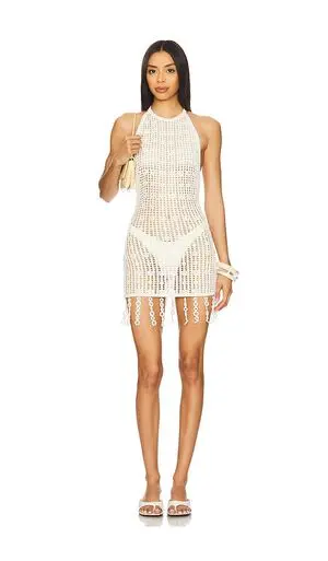 CAMILA COELHO Nevaeh Mini Knit Dress - Ivory