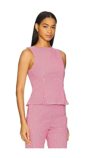 MORE TO COME Drea Peplum Top