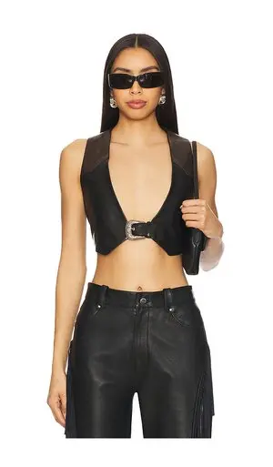 LAMARQUE X Dolly Leather Top