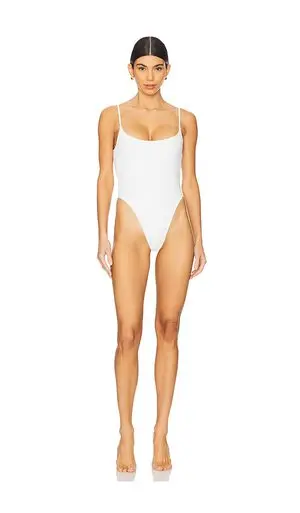 STONE COLD FOX X Evelyn Eyelet One Piece - White