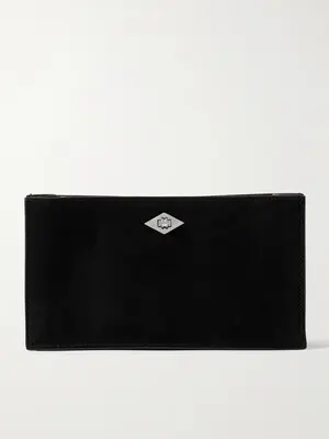 METIER Ease Suede Clutch - Black