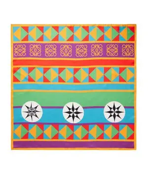 Loewe Paula's Ibiza Printed Silk-twill Scarf - Multi