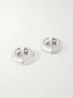UNCOMMON MATTERS Stratus -plated Hoop Earrings - Silver