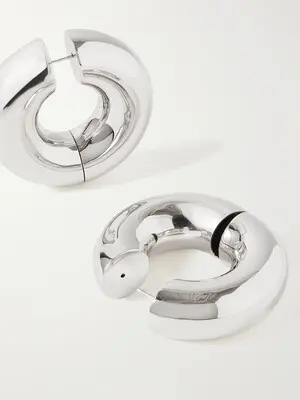 UNCOMMON MATTERS Stratus -plated Hoop Earrings - Silver