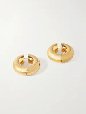 UNCOMMON MATTERS Uncommon Matters Stratus Gold-Plated Hoop Earrings