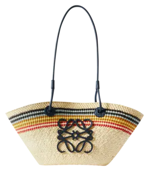 Loewe Anagram Small Raffia Tote - Neutrals