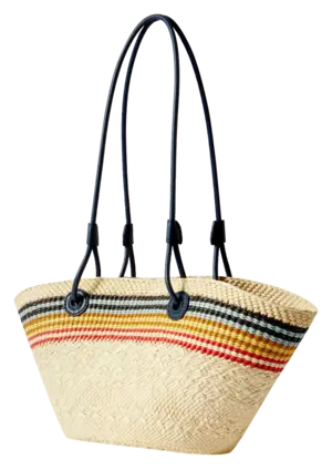 Loewe Anagram Small Raffia Tote