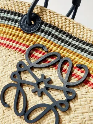 Loewe Anagram Small Raffia Tote