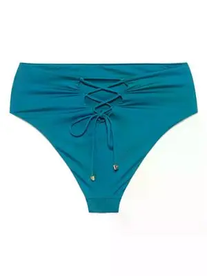 Kiki De Montparnasse Lace-up Bikini Bottom - Blue