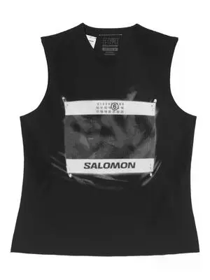 MM6 MAISON MARGIELA X SALOMON Logo-print Tank Top - Black