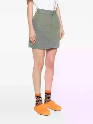 Carhartt Work In Progress Double Knee Mini Skirt - Green