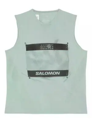 MM6 MAISON MARGIELA X SALOMON Logo-print Tank Top - Blue