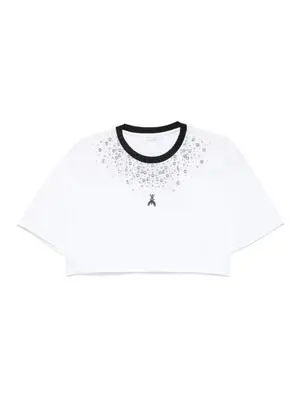 Patrizia Pepe Crystal-embellished T-shirt - White