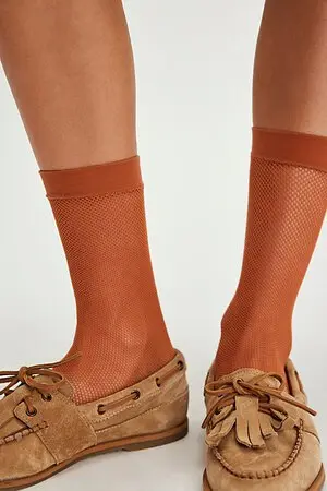 Maria La Rosa Net Socks - Orange