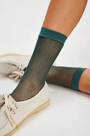 Maria La Rosa Net Socks - Rosemary
